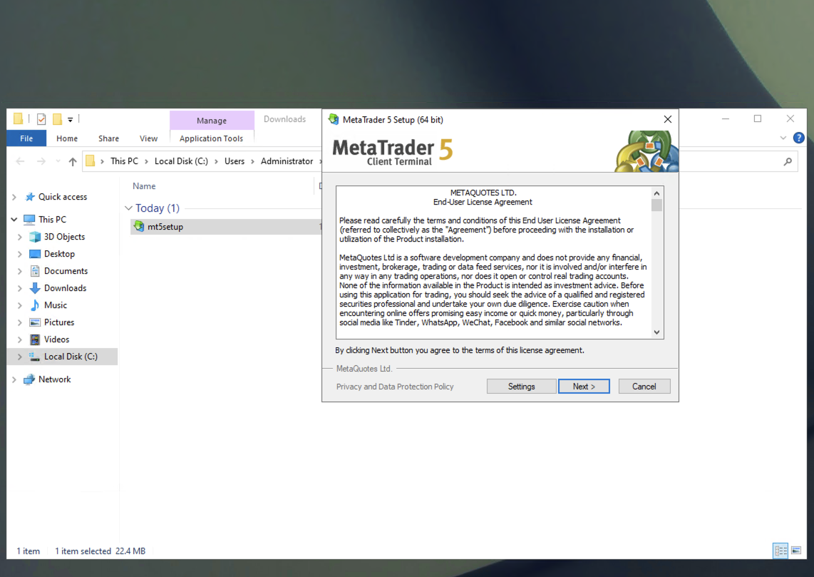 23. How to Install MT4 or MT5 Platform on Windows Server 2022?