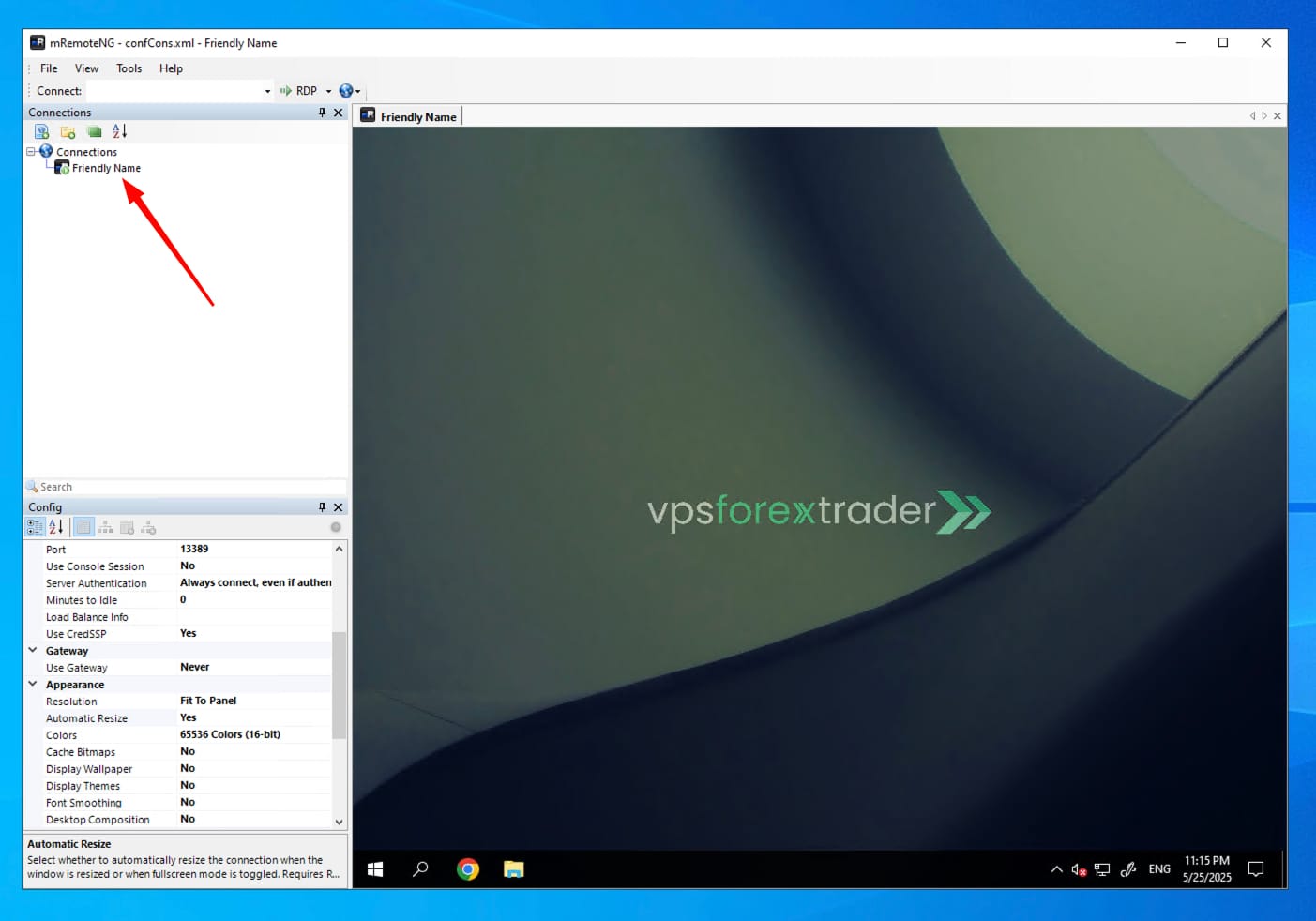 25. How to Connect from Windows using mRemoteNG?